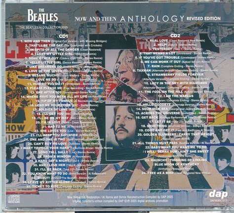 The Beatles Now And Then Anthology Revised Edition 2 Cd Set Dap The Beatles Ai