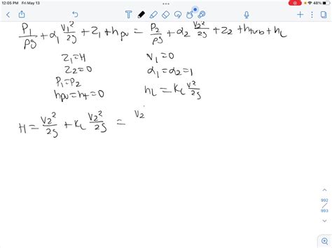 Consider Flow From A Water Reservoir Through A Circular Hole Of