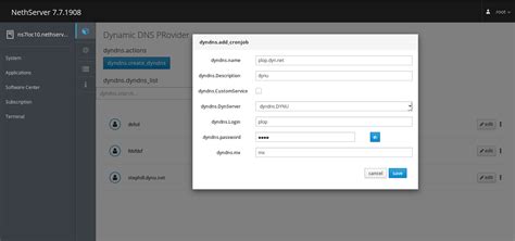 Cockpit Nethserver Ddclient Development Nethserver Community