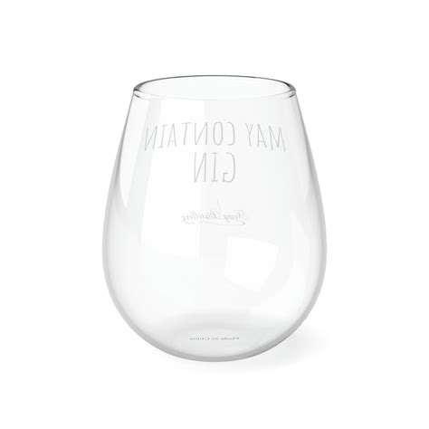 May Contain Gin Stemless Glass 350ml Newy Distillery