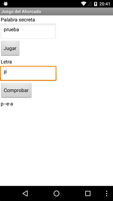 Juego del ahorcado con App Inventor Sitio Web de Javier García