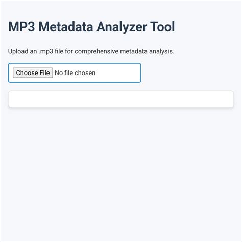 Mp3 Metadata Analyzer Tool Ogapps