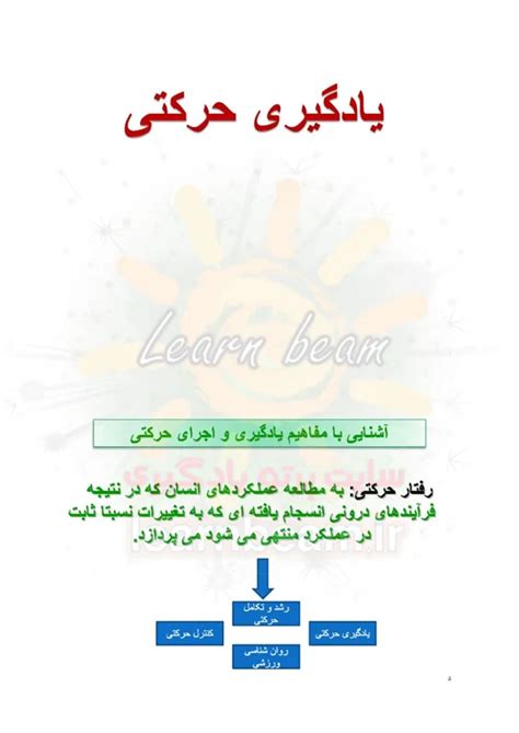 خلاصه کتاب یادگیری حرکتی پرتو یادگیری «پرتو پی دی اف