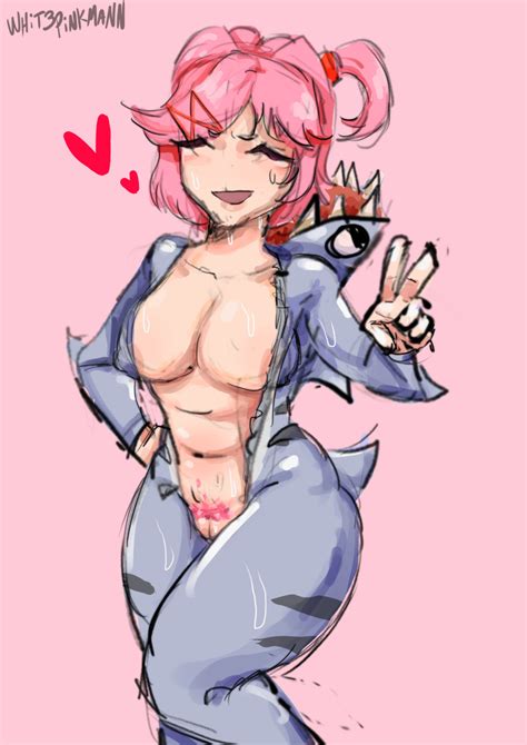 Rule 34 1girl 1girls Doki Doki Literature Club Female Fish Costume