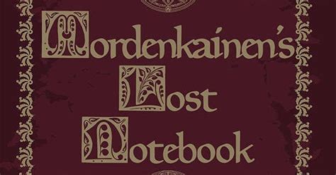 Mordenkainen's Lost Notebook | RPG Item | RPGGeek