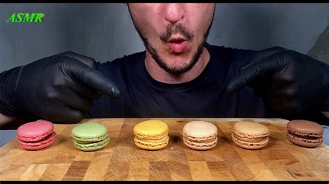 Asmr Macarons Eating Sounds Youtube