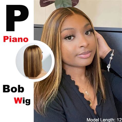 Bang Piano Color Bob Wig