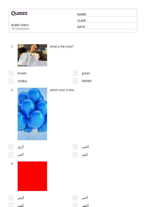 50 Arabic Worksheets On Quizizz Free And Printable