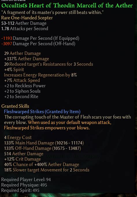 I Got This A While Ago What Class Combo Should I Use It On R Grimdawn