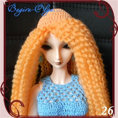 Делаем парик из ниток Crochet Hats Homemade Dolls Crochet