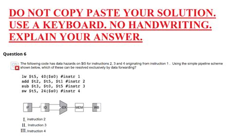 Solved Do Not Copy Paste Your Solution Use A Keyboard No