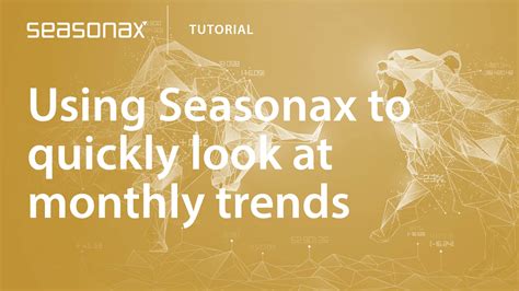 Seasonax Tutorial Using Seasonax To Quickly Look At Monthly Trends