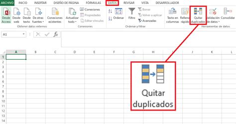 ¿dónde Está El Icono De Quitar Duplicados En Las Diferentes Versiones