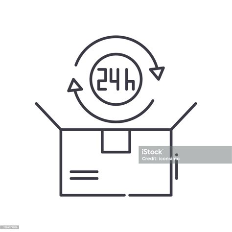 24 小時服務圖像圖示線性隔離圖示細線向量網頁設計符號輪廓概念符號白色背景上具有可編輯的描邊向量圖形及更多一組物體圖片 Istock