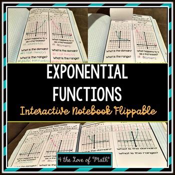 Exponential Functions Guided Notes Interactive Notebook Pages TPT