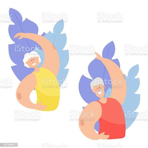 활동적인 노인 부부는 스포츠에 들어갑니다 조부모는 건강한 라이프 스타일을 이끌고 있습니다 Practice Drill에 대한 스톡