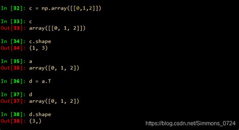 Python中向量和矩阵维度python向量空间维数怎么计算 Csdn博客
