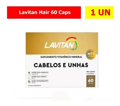 Lavitan Hair C 60 Cáps Vitamina Para Cabelos E Unhas MercadoLivre