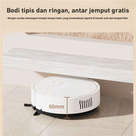 Jual Vacuum Robot 3 In 1 Sapu Pel Sedot Debu Lantai Smart Sweeping