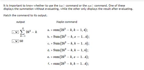 Solved It Is Important To Know Whether To Use The Command Or