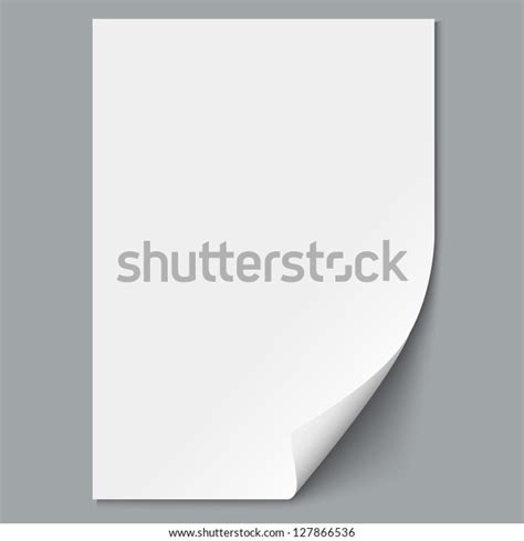 Empty Paper Sheet Vector Eps10 Stock Vector Royalty Free 127866536