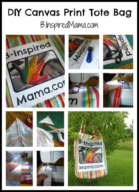 Diy Tote Bag With Uprinting Canvas Applique • B Inspired Mama