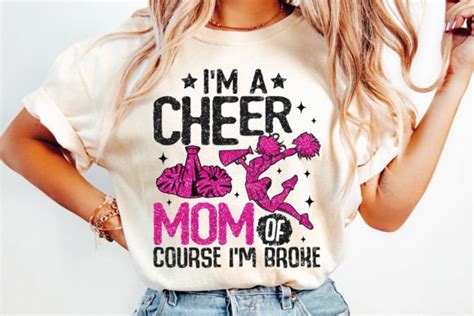 Faux Glitter Cheer Mom Png Graphic By Theruralartisan · Creative Fabrica