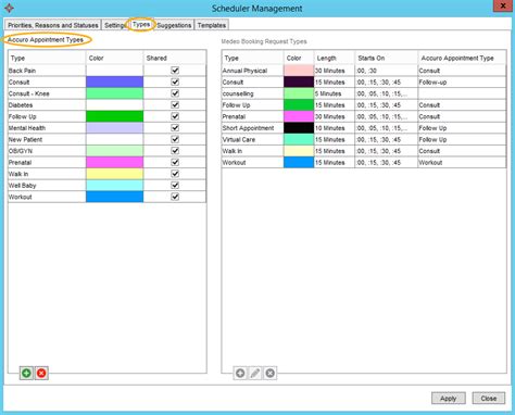 EMR Appointment Type Mapping OceanMD