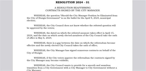 Sturgis Council Discussing Reaffirming City Contracts Kbhb News