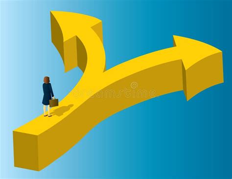 Unterschiedliche Wege vektor abbildung Illustration von geschäft