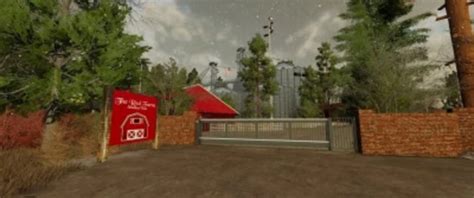 Fs22 The Red Farm Signpost V 1000 Objects Mod Für Farming Simulator 22