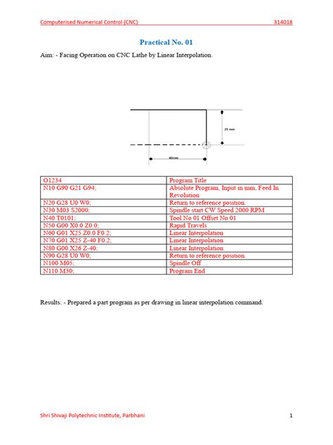 Cnc Practical Exercises 3 Pdf Numerical Control Production And