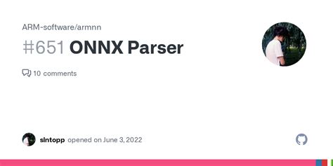 Onnx Parser · Issue 651 · Arm Softwarearmnn · Github