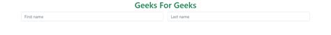 Bootstrap 5 Forms Layout Geeksforgeeks