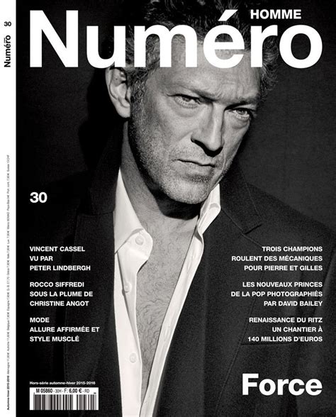 Numero Homme 30 Magazine Vincent Cassel Sean Opry Ton Heukels Luca S