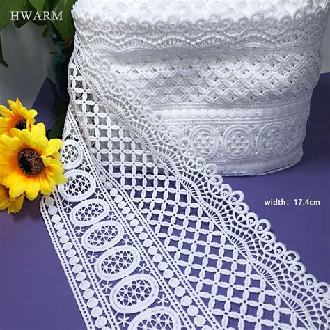 Sol Vel Em Gua Leite Seda Lace Ribbon Bordados DIY Nova Costura