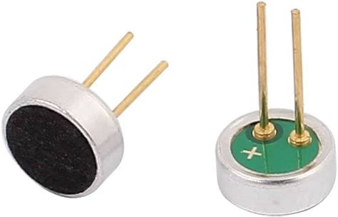 Microfone Eletreto Capsula 6x1 8mm 180° 2 Terminais Cromax Diversos Achei Componentes