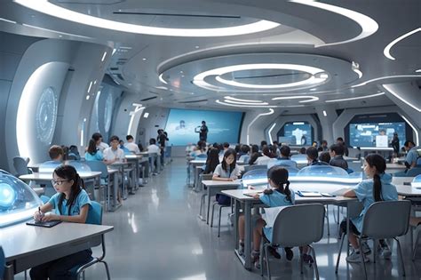 Premium Ai Image Futureready Curriculum Adapting To Futuristic