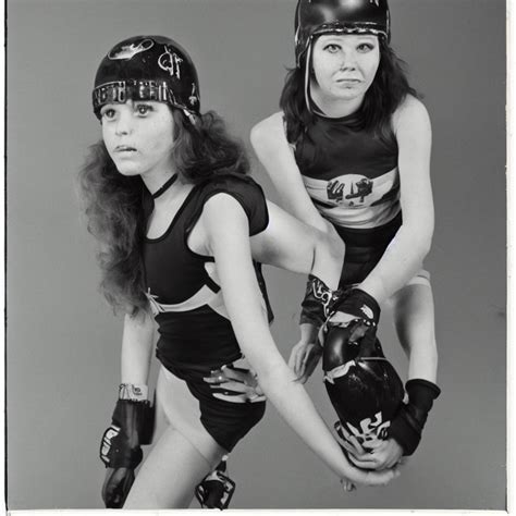 Vintage Roller Derby Girls