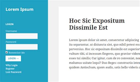 How To Add A Login Form In Your Wordpress Sidebar