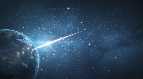 별과 소행성 흔적이 있는 우주의 지구 지구 우주 별 배경 일러스트 및 사진 무료 다운로드 Pngtree