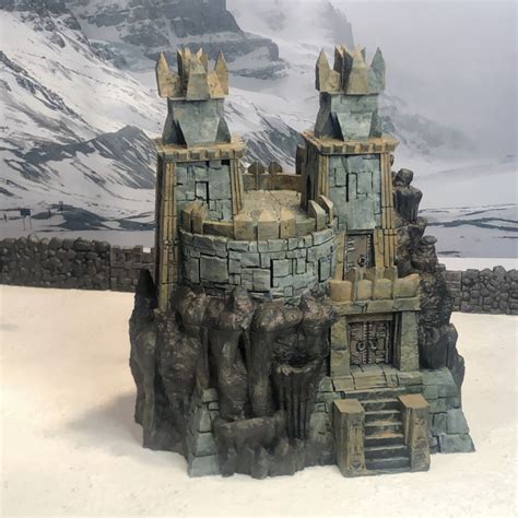 3d Printable Small Underdark Keep By Gamescape3d