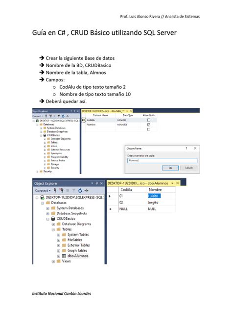 guia crudbasico utilizando sqlserver pdf