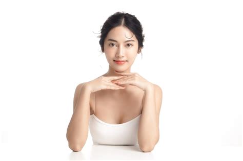 Premium Photo Asian Woman With A Beautiful Face And Perfect Clean