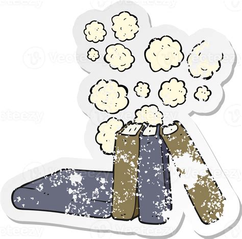 Retro Distressed Sticker Of A Cartoon Books 45293191 Png