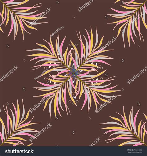 Exotic Wallpaper Tropical Palm Leaves Jungle Stock Vector Royalty Free