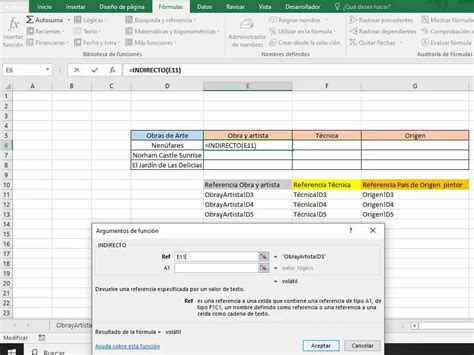 Función Indirecto En Excel Excel Para Todos