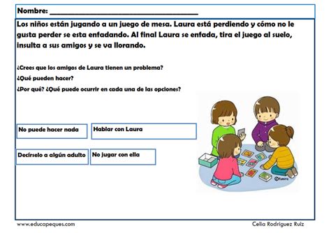 Colección de fichas de infantil de habilidades sociales para la