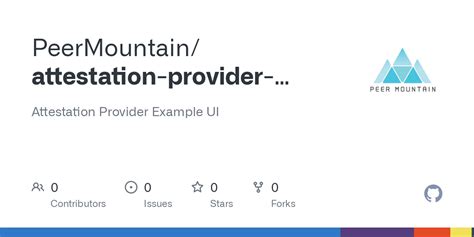 Github Peermountain Attestation Provider Example Ui Attestation