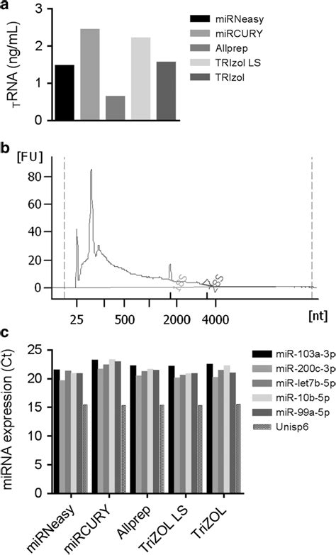 Rna Quantification A Bar Graph Of Total Rna Quantified From Fhhnc Uevs